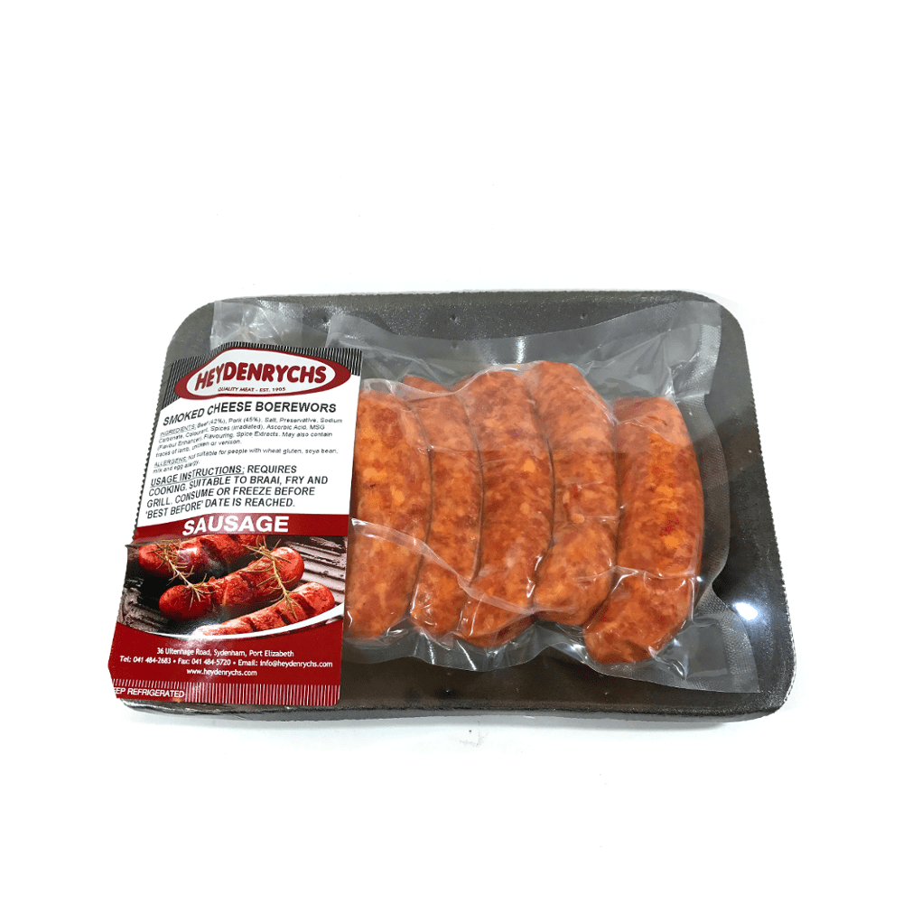 Smoked Cheese Wors Thin – Heydenrychs Quality Meat